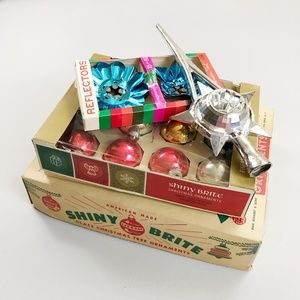 Unique Vintage | Holiday | Shiny Brite Midcentury Christmas Ornament ...